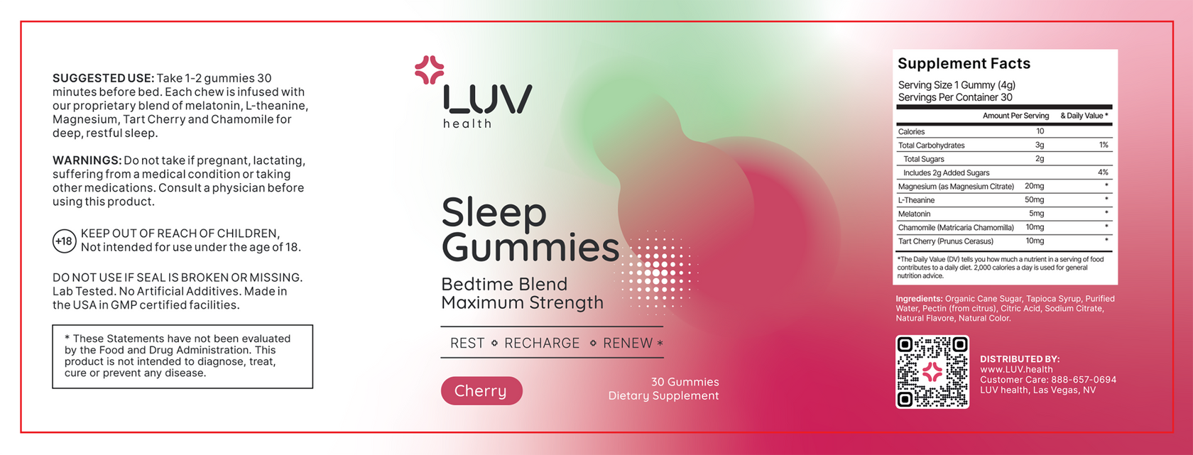 Buy LUV Sleep Gummies | LUV Mind Gummies | LUV Health
