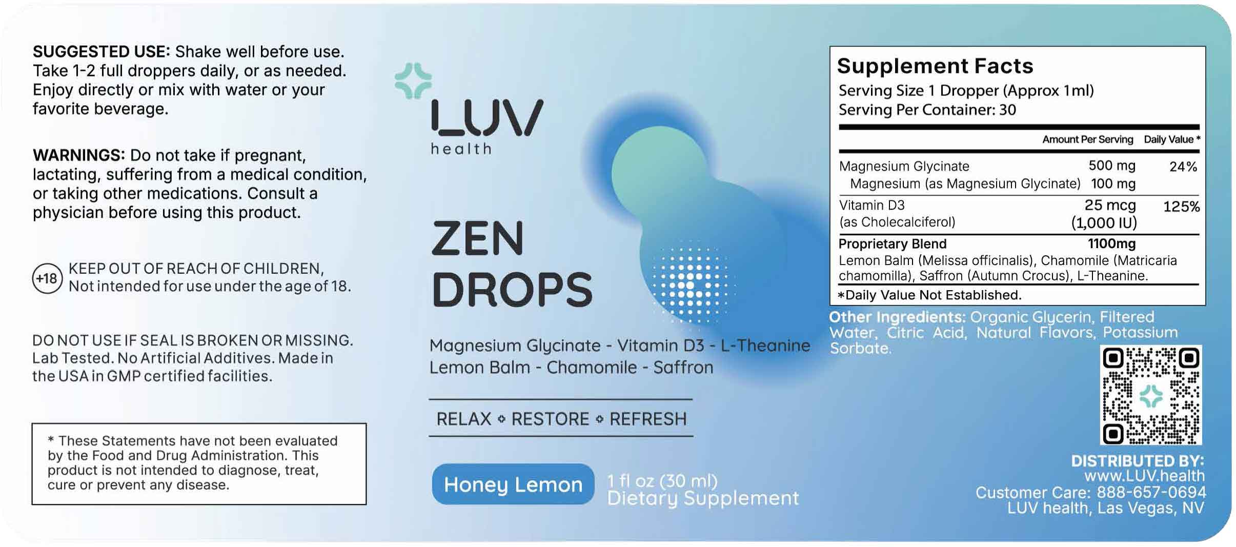 Zen Drops, Buy Zen Drops, Zen Drops Reviews, LUV Zen Drops